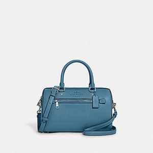 Coach | Bags | Nwot Coach Rowan Satchel Pacific Blue | Poshmark
